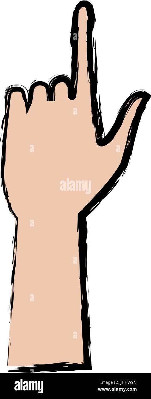 hand pointing index sign gesture Stock Vector Image & Art - Alamy