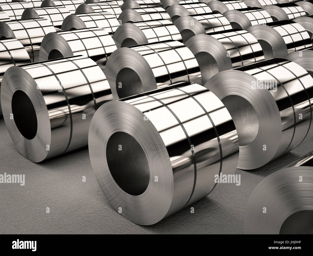 3d rendering roll of steel sheet in factory Stock Photo - Alamy