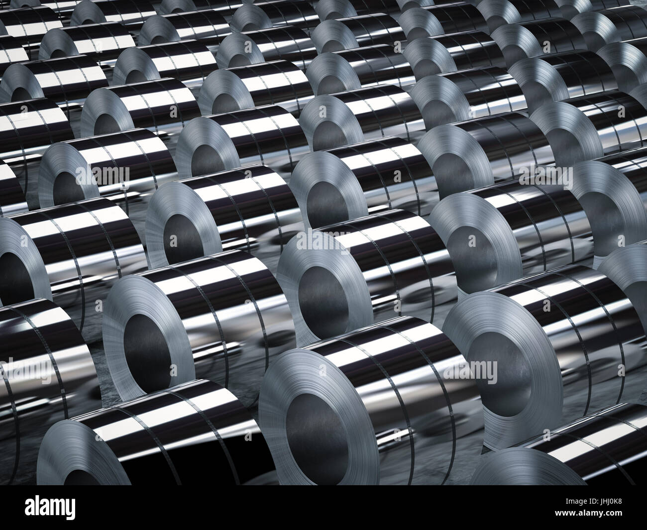 3d rendering roll of steel sheet in factory Stock Photo - Alamy