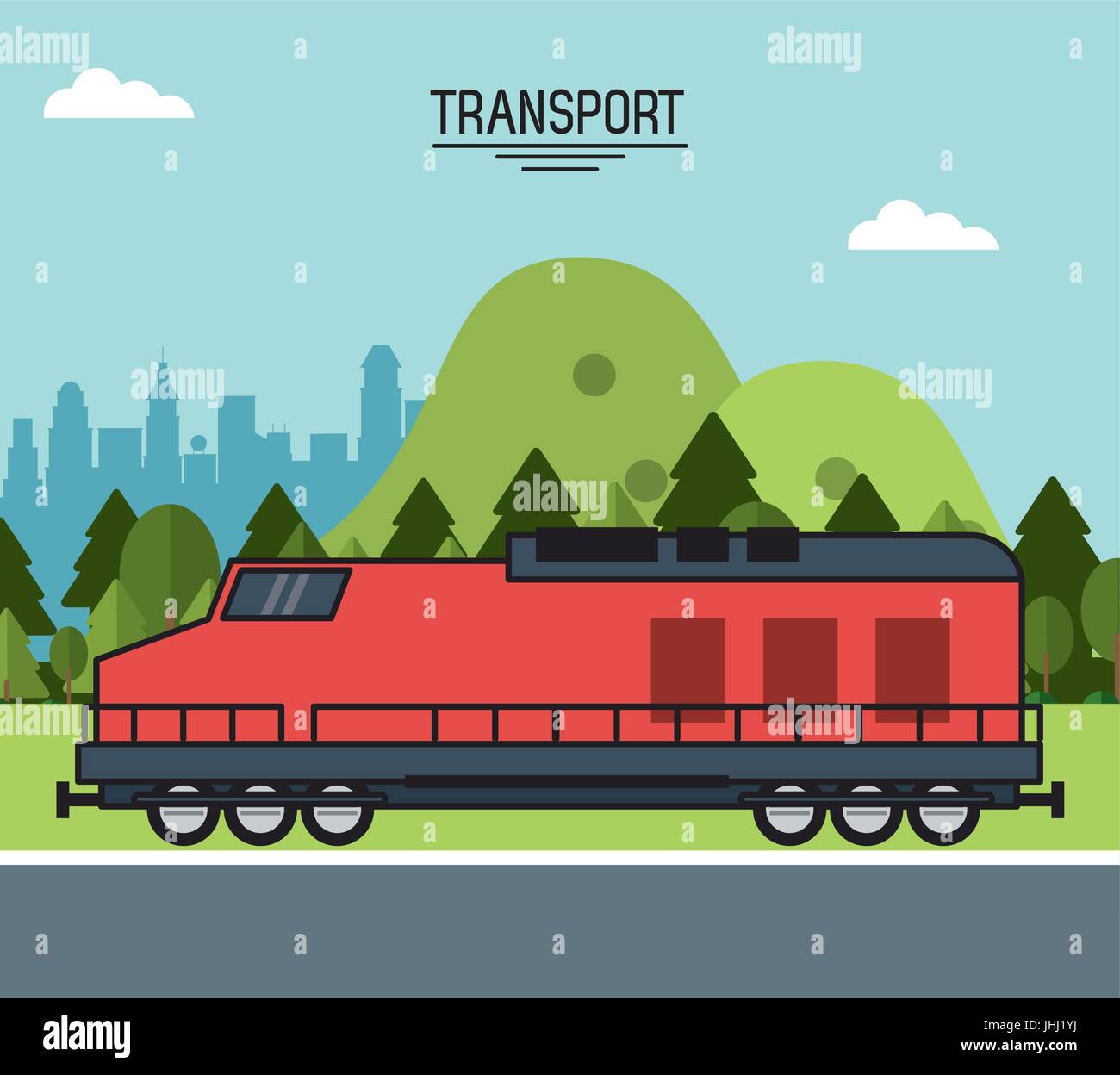 Vintage passenger train poster hi-res stock photography and images - Alamy