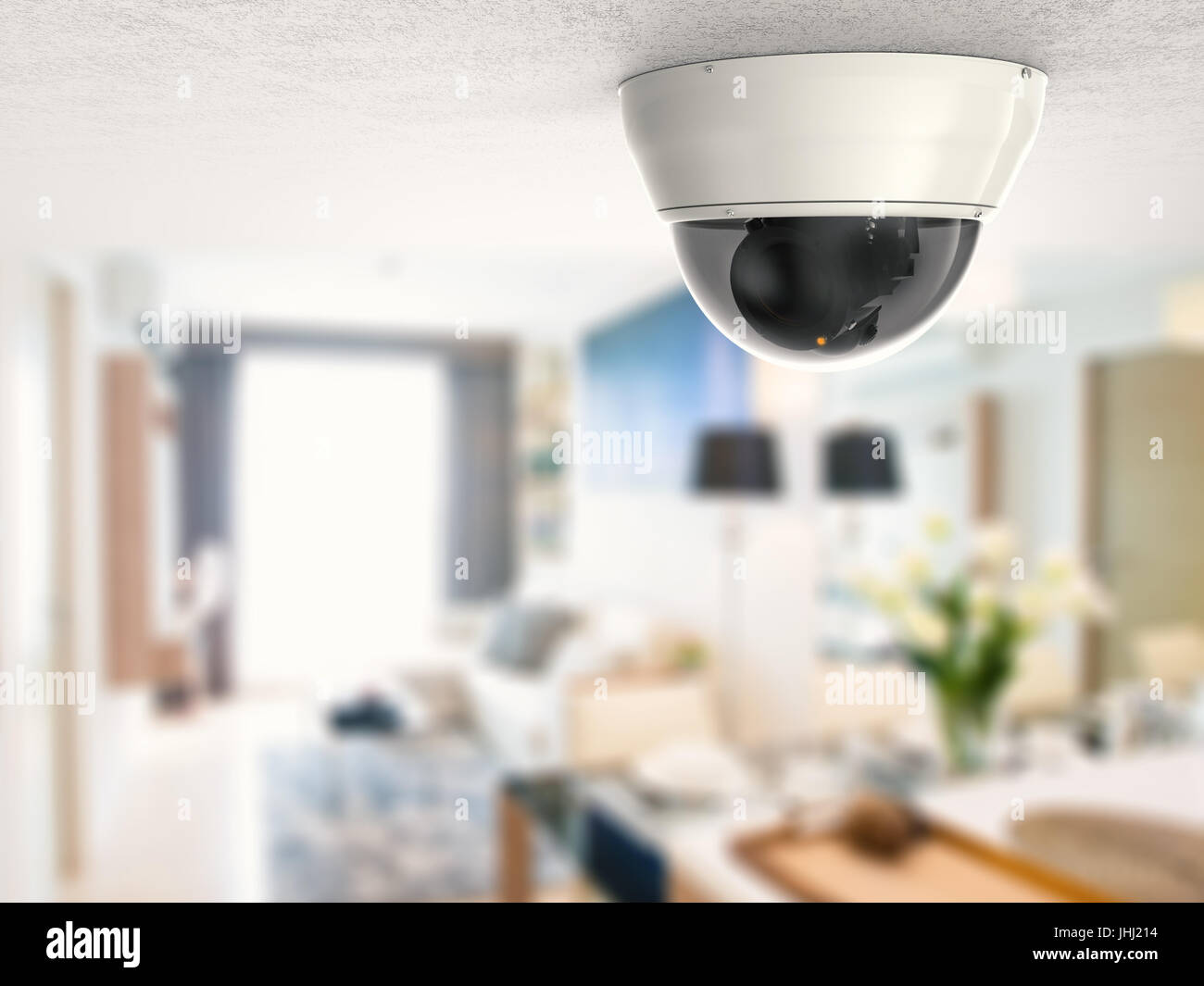 3d rendering security camera or cctv camera on ceiling Stock Photo - Alamy