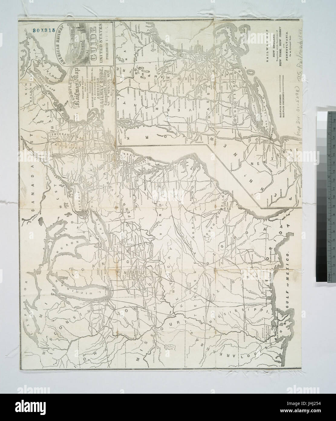 Complete railway map designed and engraved from the original maps ...