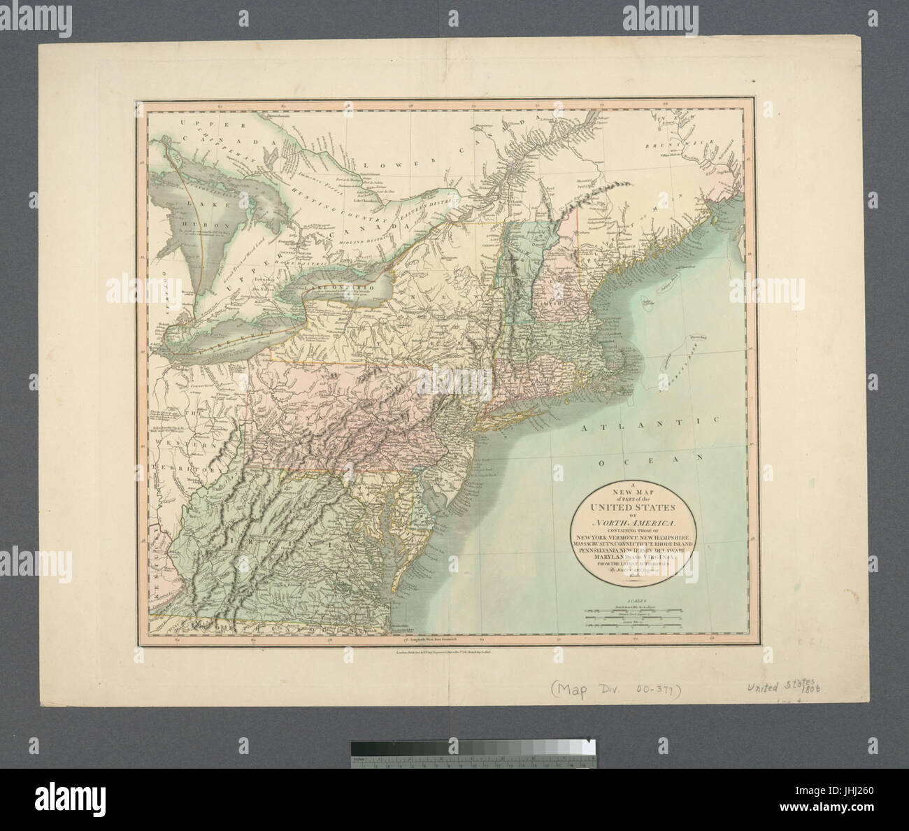 Map of vermont and new hampshire hi-res stock photography and images ...