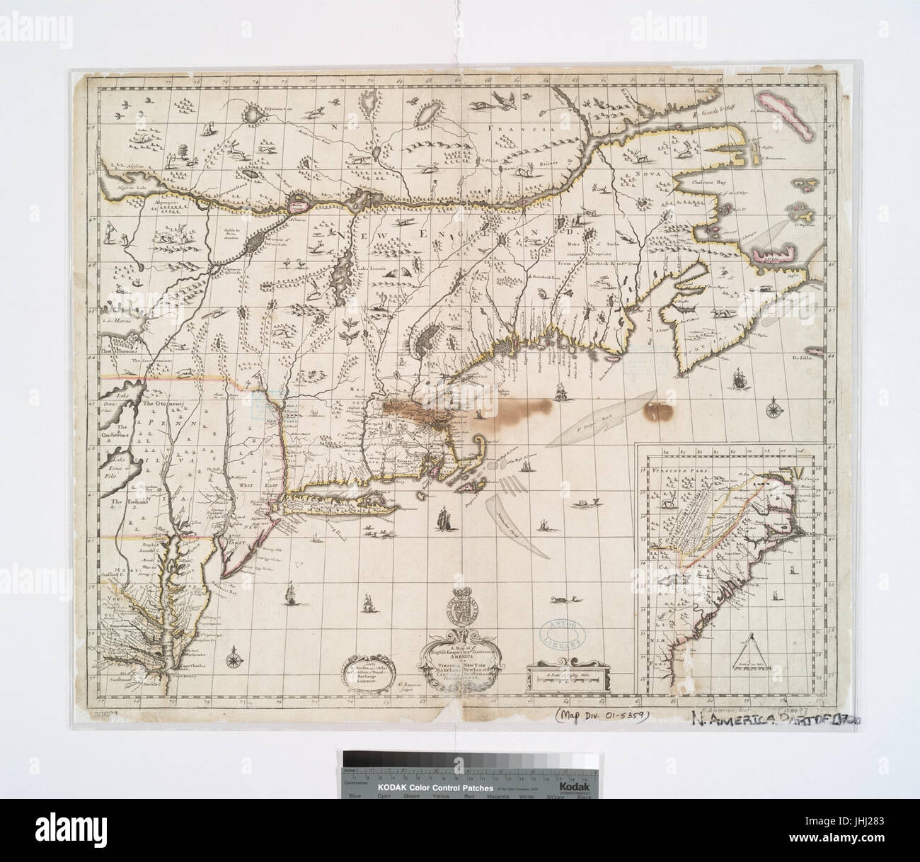 North america map 1600s hi-res stock photography and images - Alamy