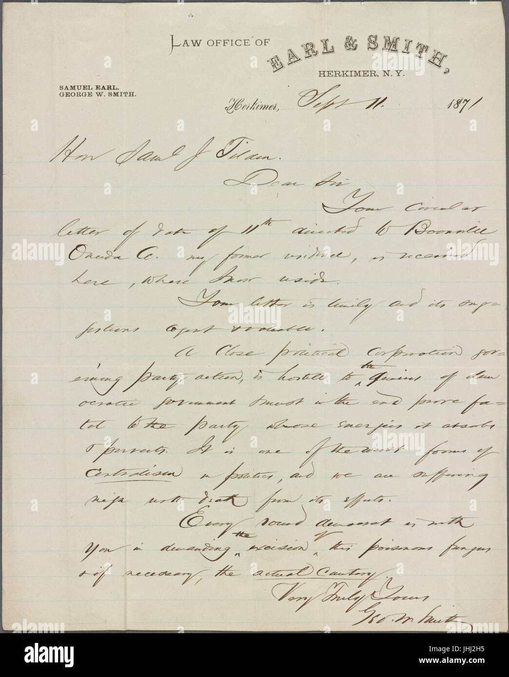 Samuel tilden illustration hi-res stock photography and images - Alamy