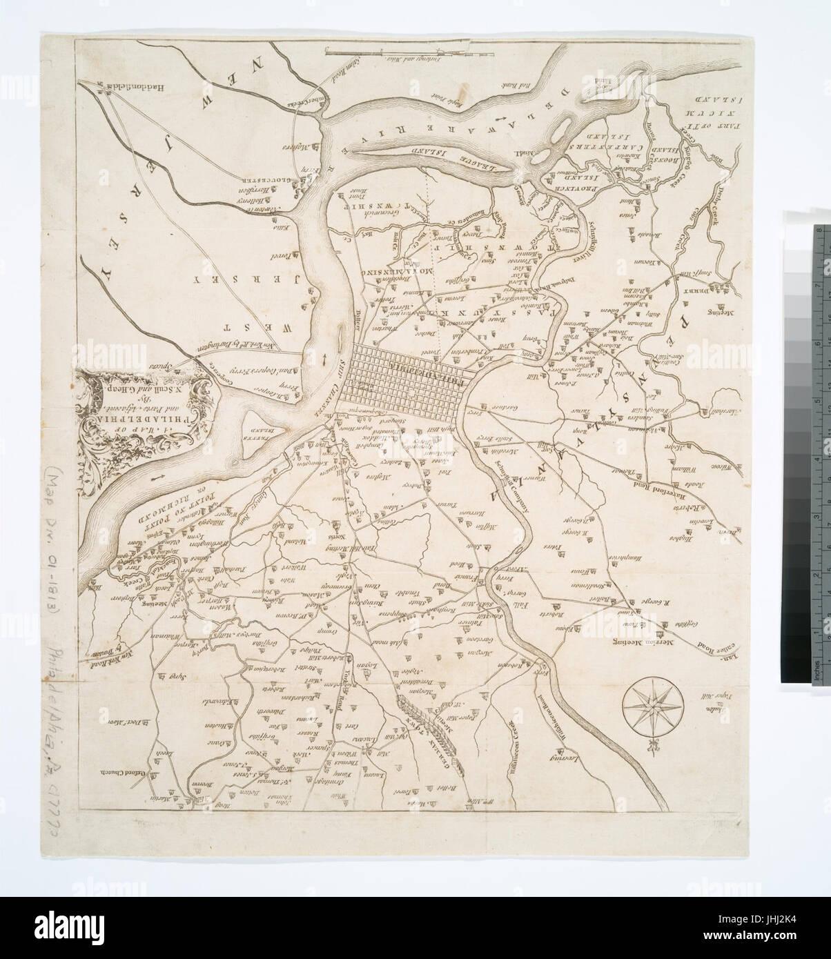 Map of philadelphia hi-res stock photography and images - Alamy