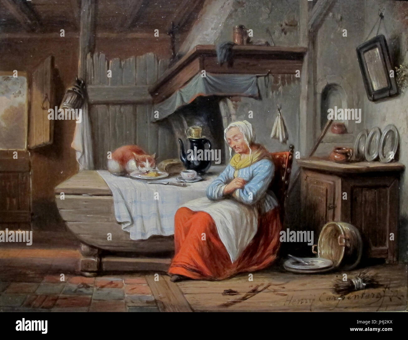 Hendrik Joseph Gommarus Carpentero Interior Stock Photo - Alamy