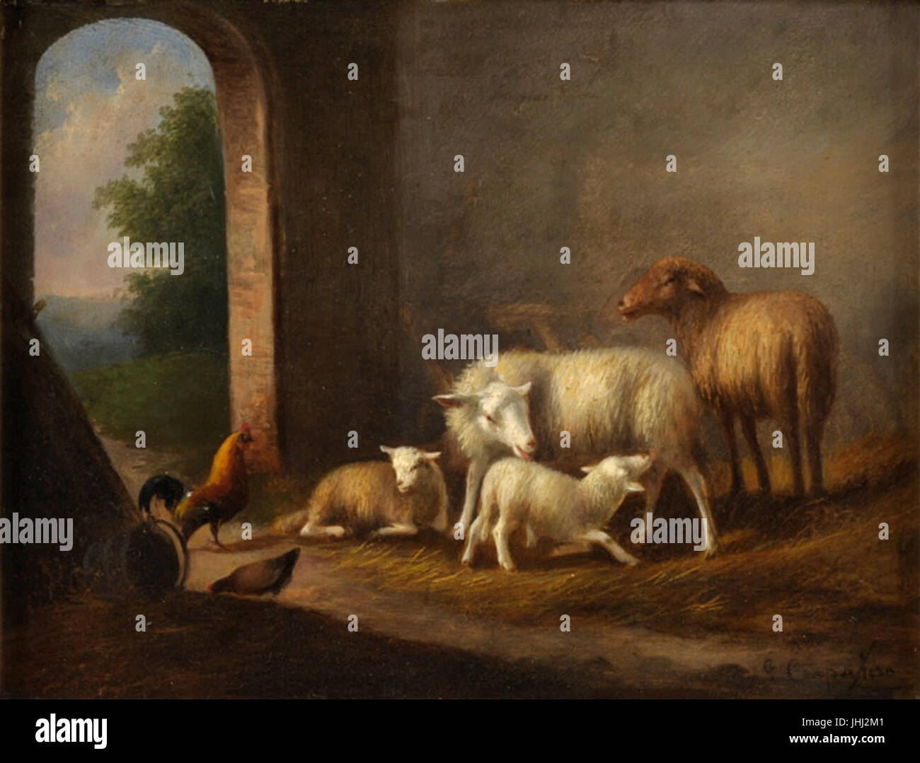 Henri Carpentero Stallinterieur Stock Photo - Alamy