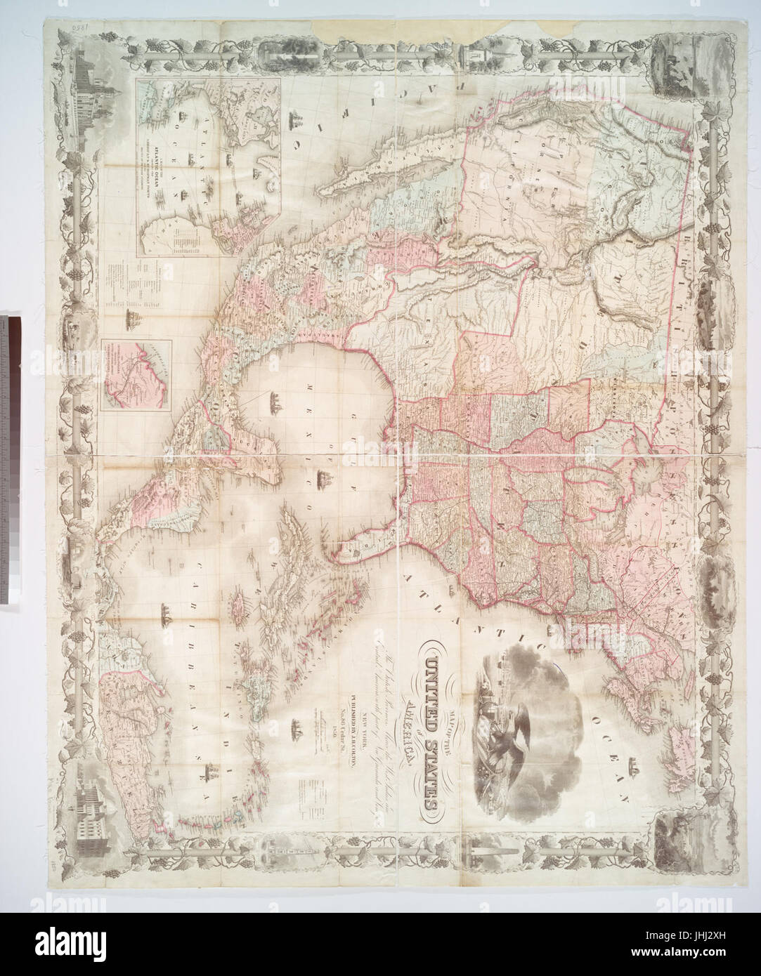 Map of the United States of America, the British provinces, Mexico, the ...