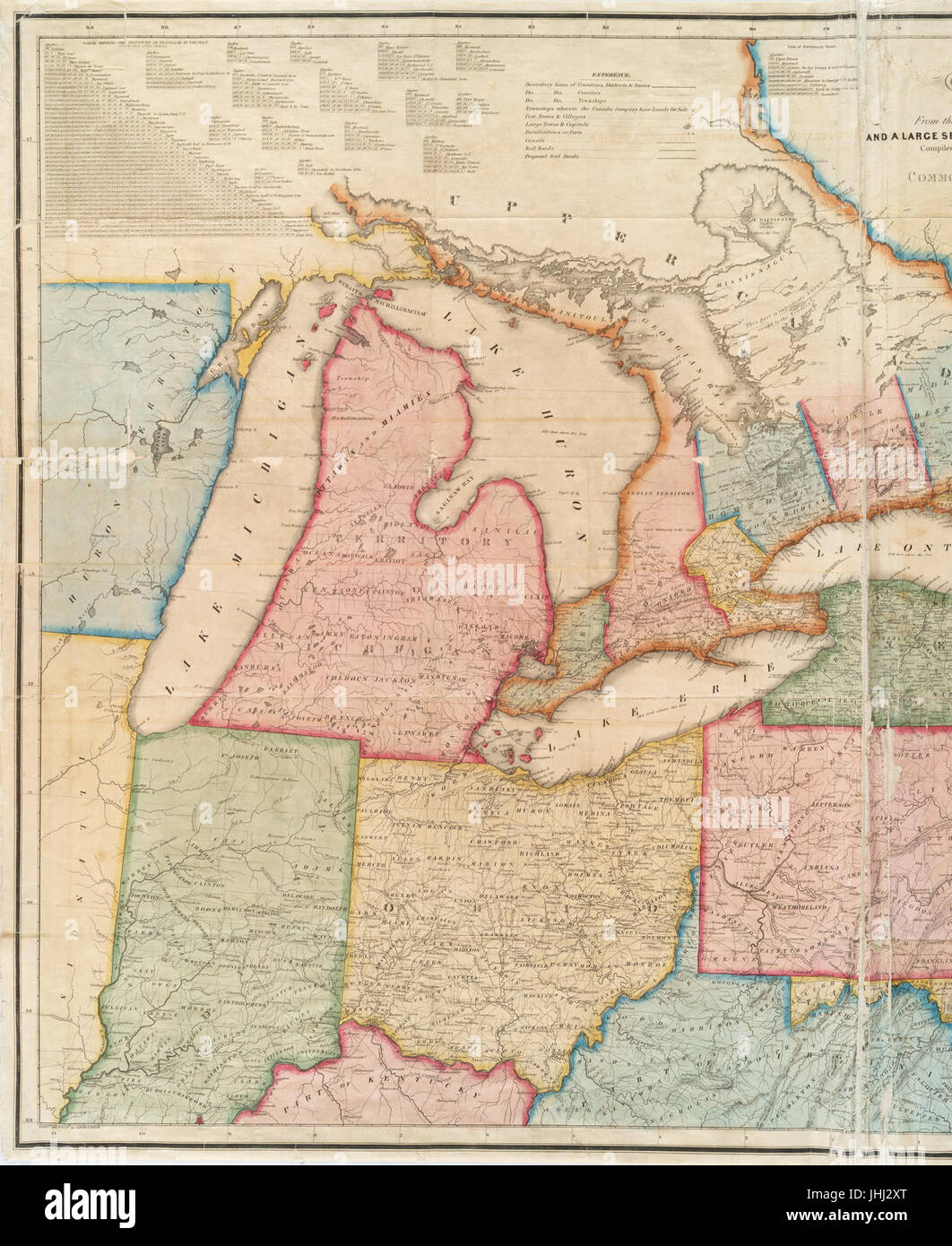 St marie map hi-res stock photography and images - Alamy