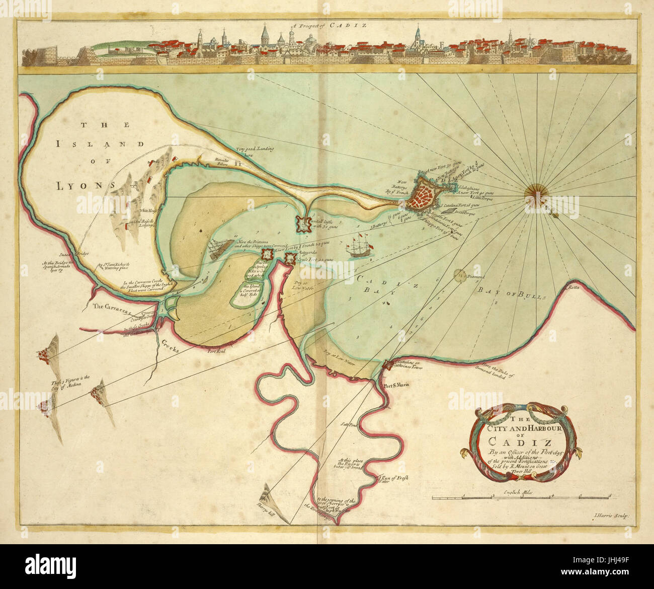 Old map of cadiz hi-res stock photography and images - Alamy