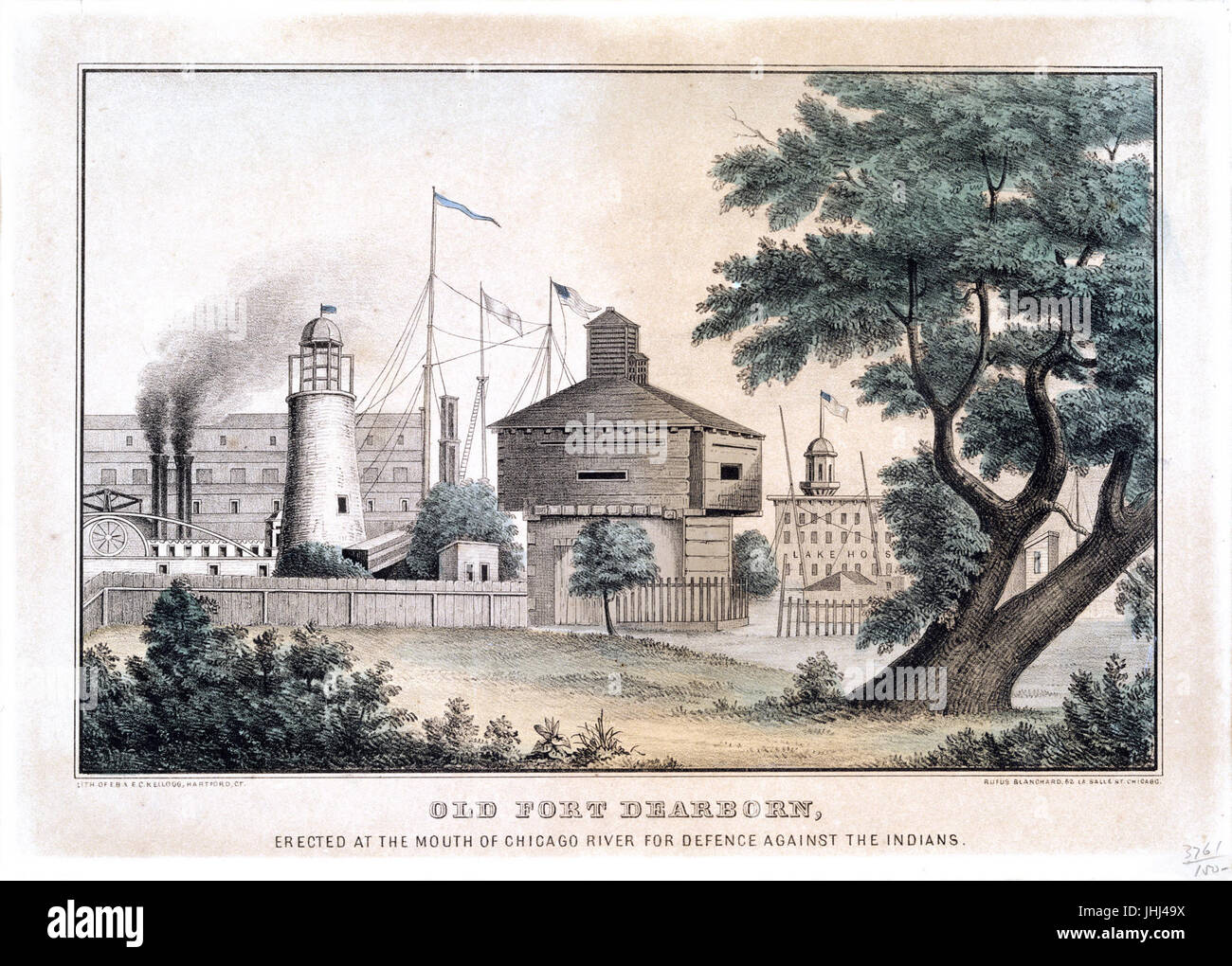 Fort dearborn illustration hi-res stock photography and images - Alamy