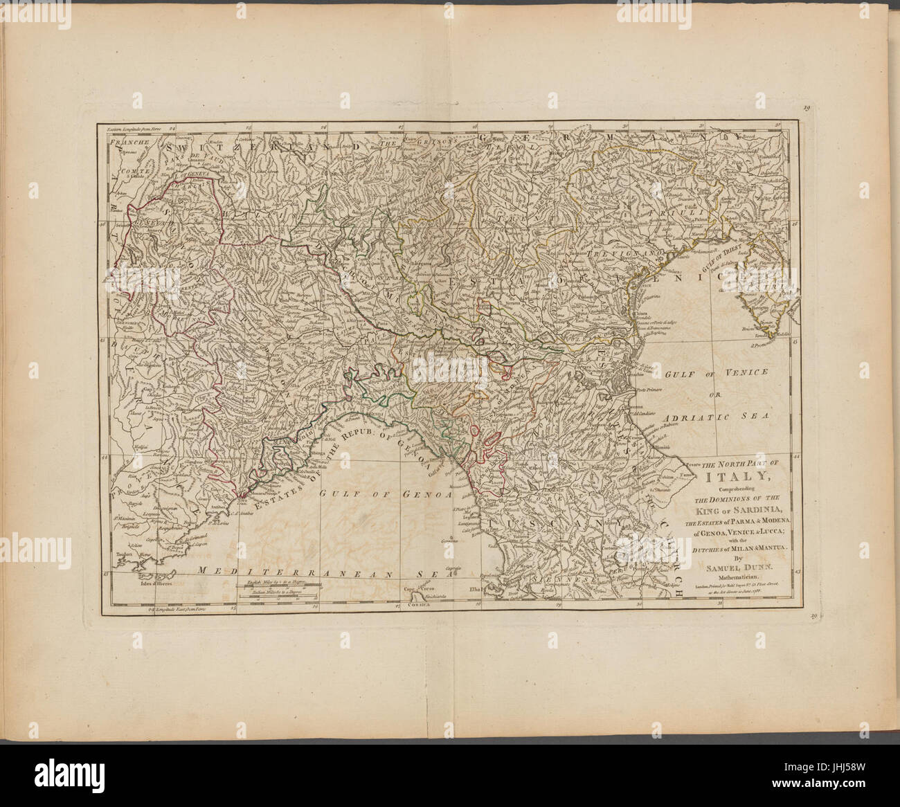 Northern italy map hi-res stock photography and images - Alamy