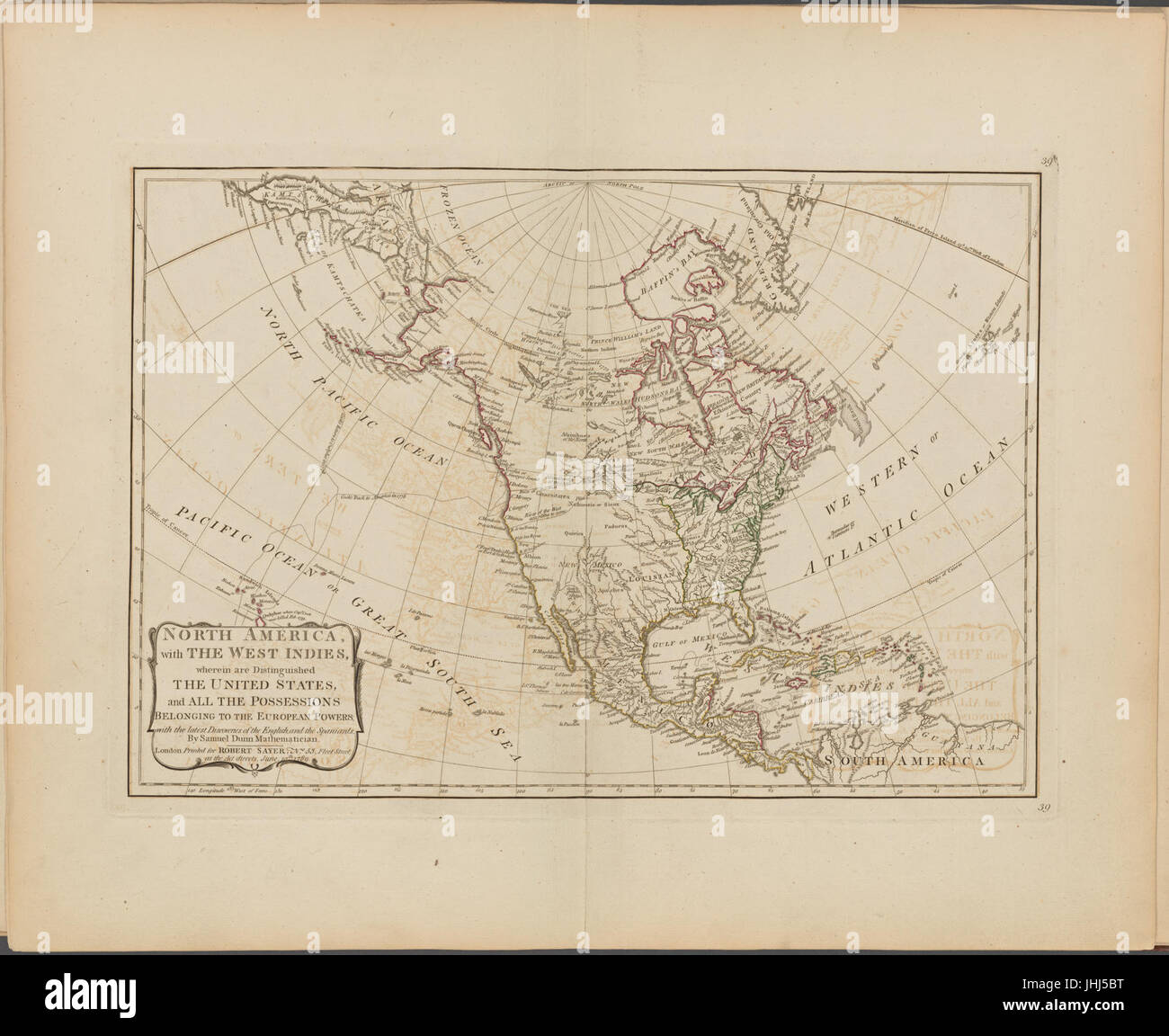 North America, with the West Indies, wherein are distinguished the ...