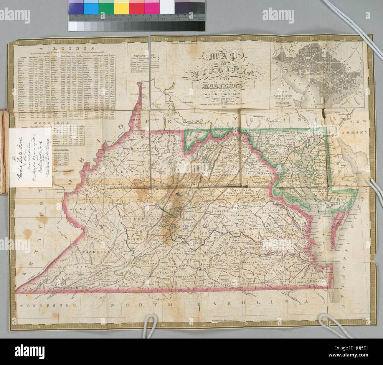 Map of Virginia and Maryland, constructed from the latest authorities ...