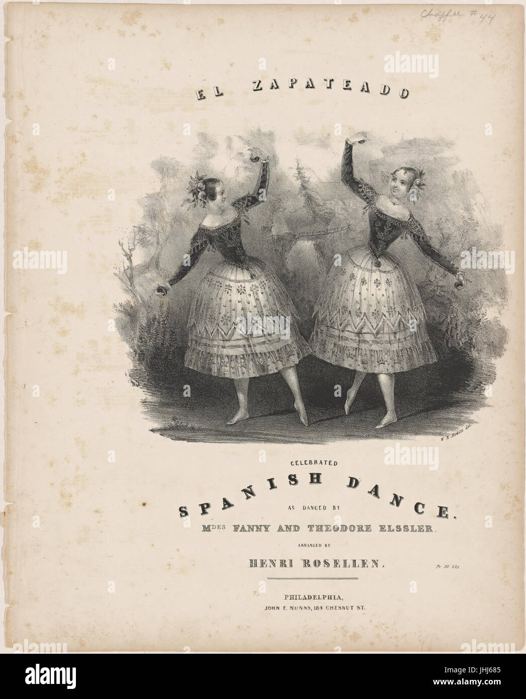 El zapateado, celebrated Spanish dance. As danced by Mdes Fanny and ...