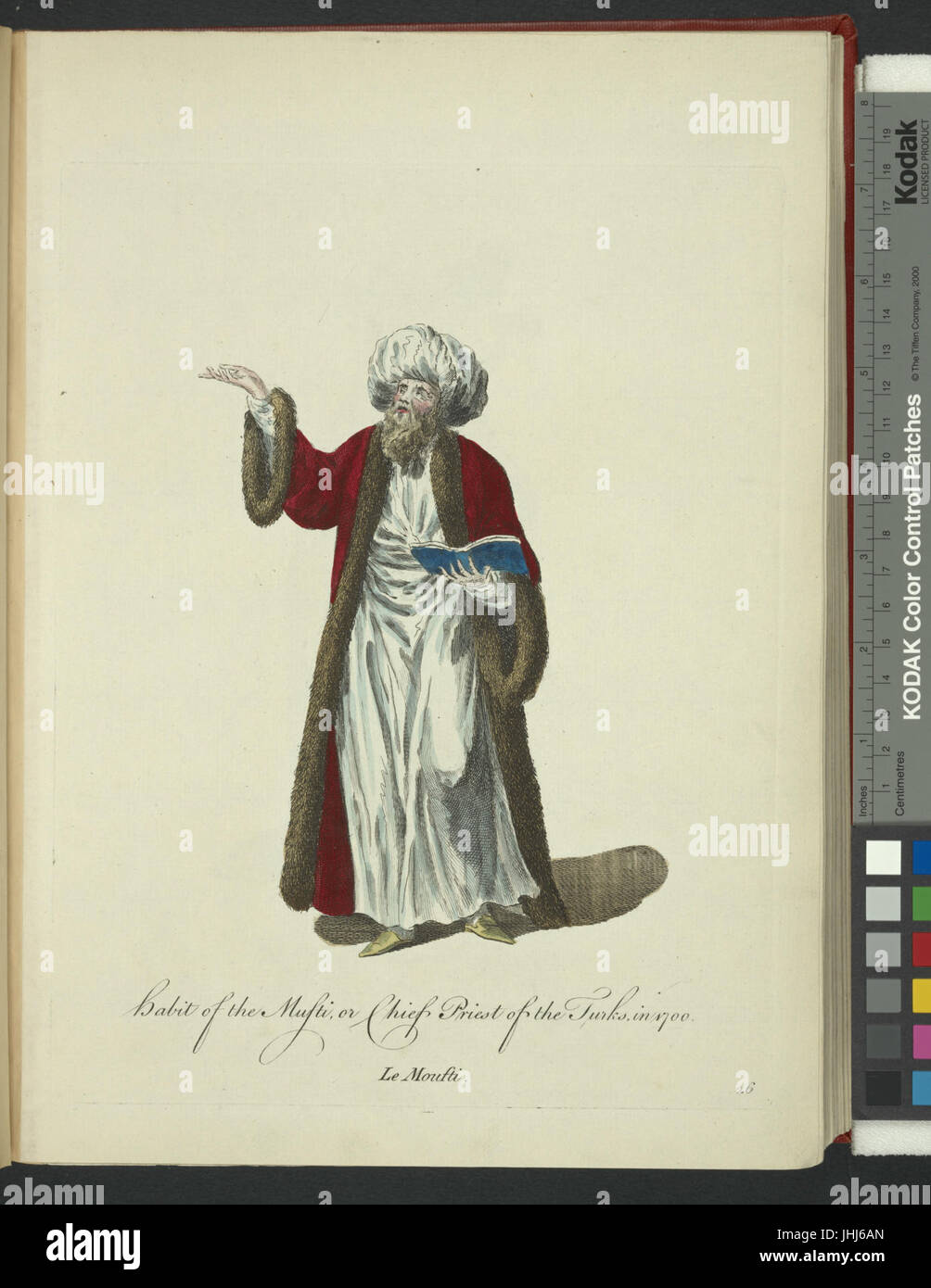 Habit of the mufti, or chief priest of the Turks, in 1749. Le moufti ...