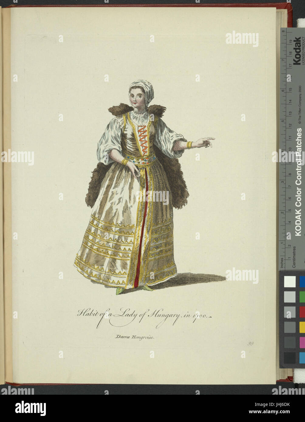 Habit of a lady of Hungary in 1700 (NYPL b14140320-1638107 Stock Photo ...