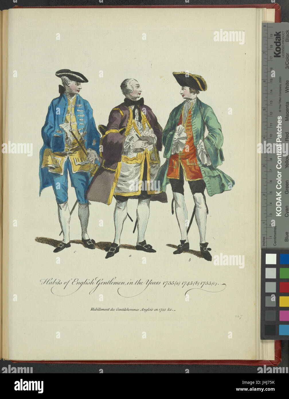 Habits of English gentlemen in the years 1735 (a) 1745 (b) 1755 (c ...