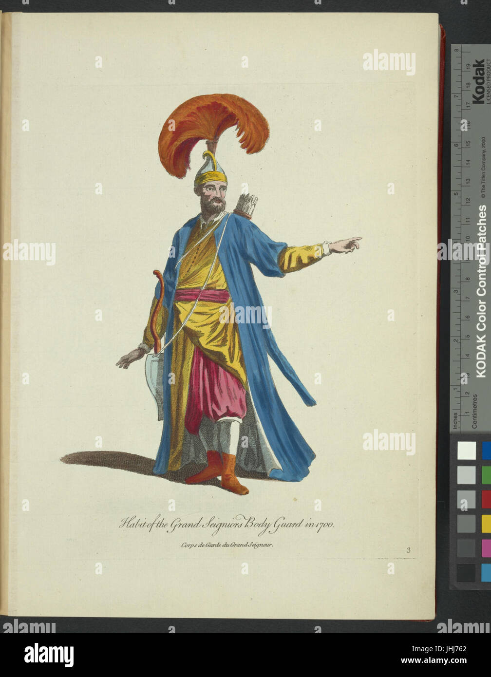 Habit of the grand seignior's body guard in 1700. Corps de garde du ...
