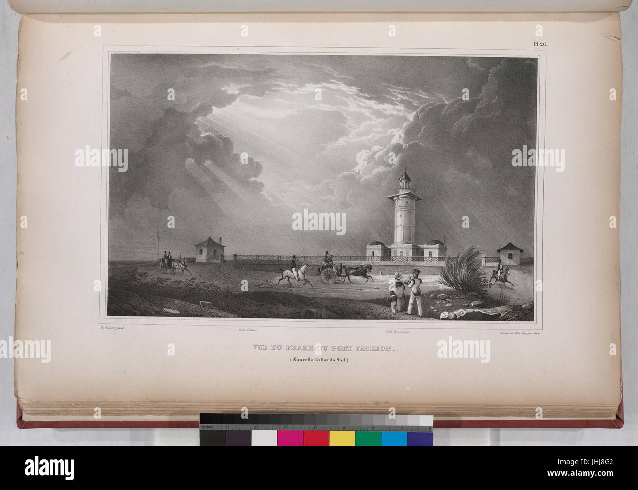 Vue du phare du port Jackson. (Nouvelle Galles du Sud.) (NYPL b13624459 ...