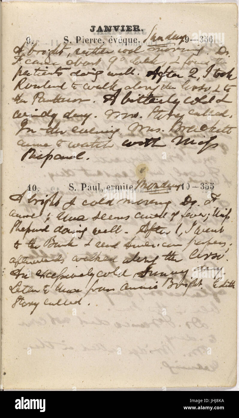 1850s diary hi-res stock photography and images - Alamy