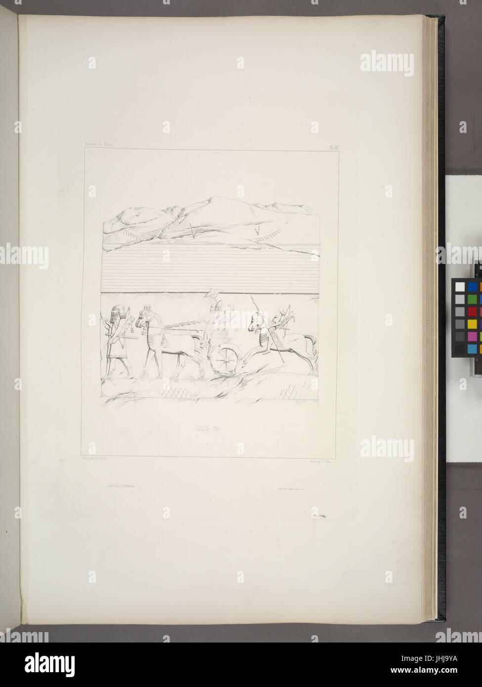 Salle XIII. Bas-relief 6 (NYPL b14308483-1534840 Stock Photo - Alamy