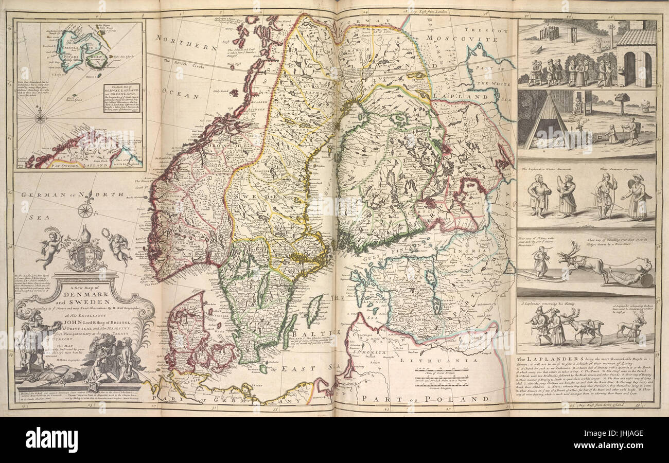 Map of sweden and denmark hi-res stock photography and images - Alamy