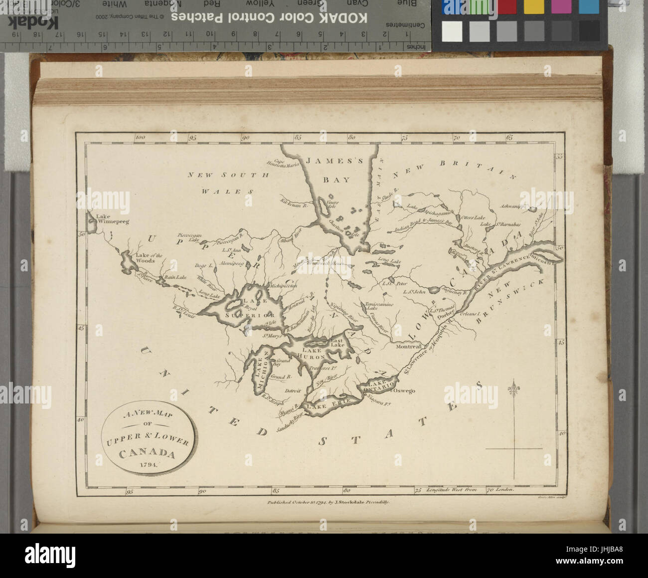 A new map of Upper and Lower Canada, 1794 (NYPL b14115138-1567515 Stock ...