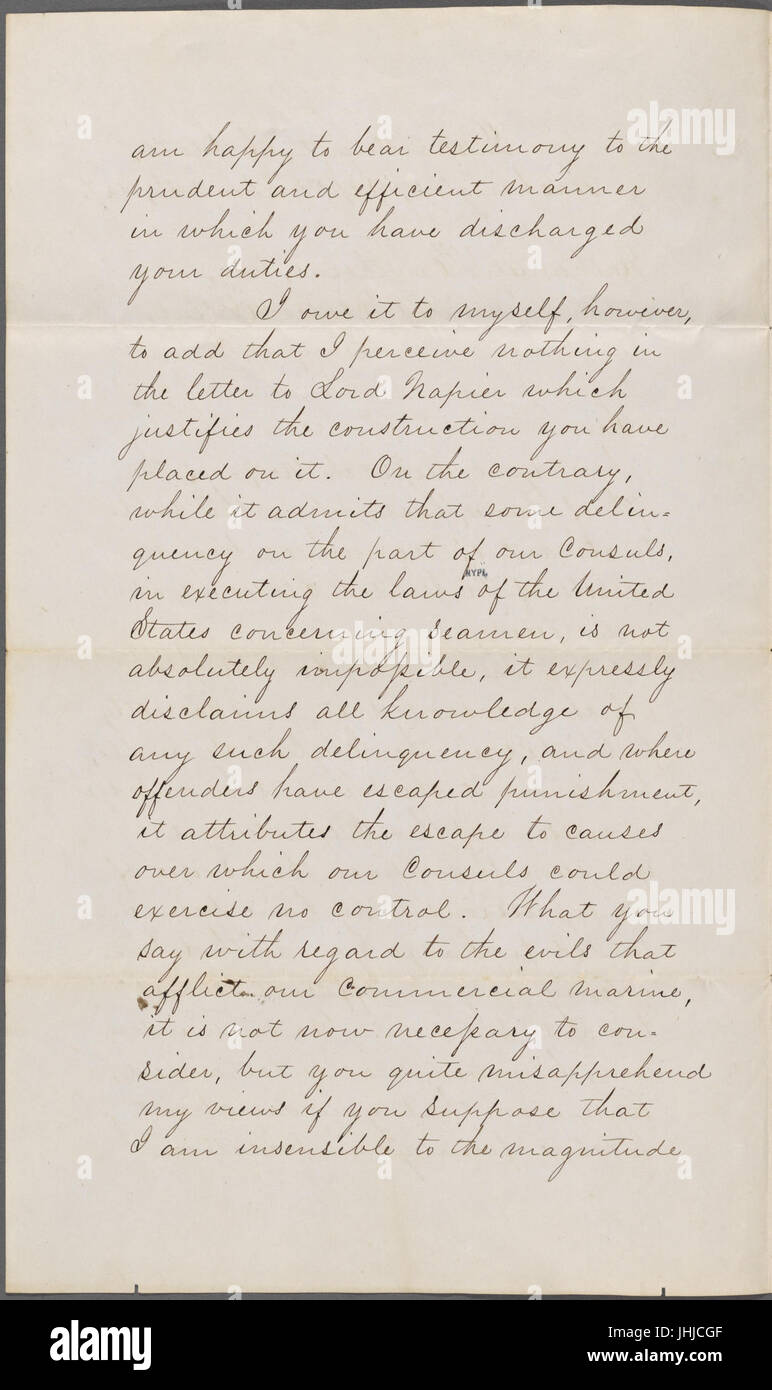 Cass, Lewis, manuscript LS to NH. Sep. 24, 1857 (b) (NYPL b15823745 ...