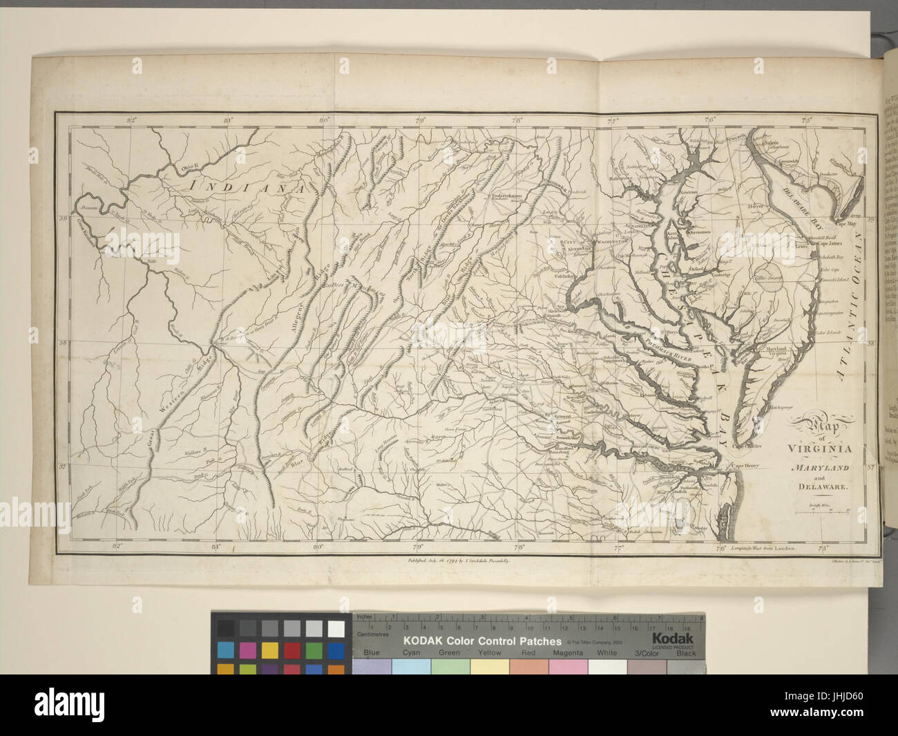 Map of delaware and maryland hi-res stock photography and images - Alamy