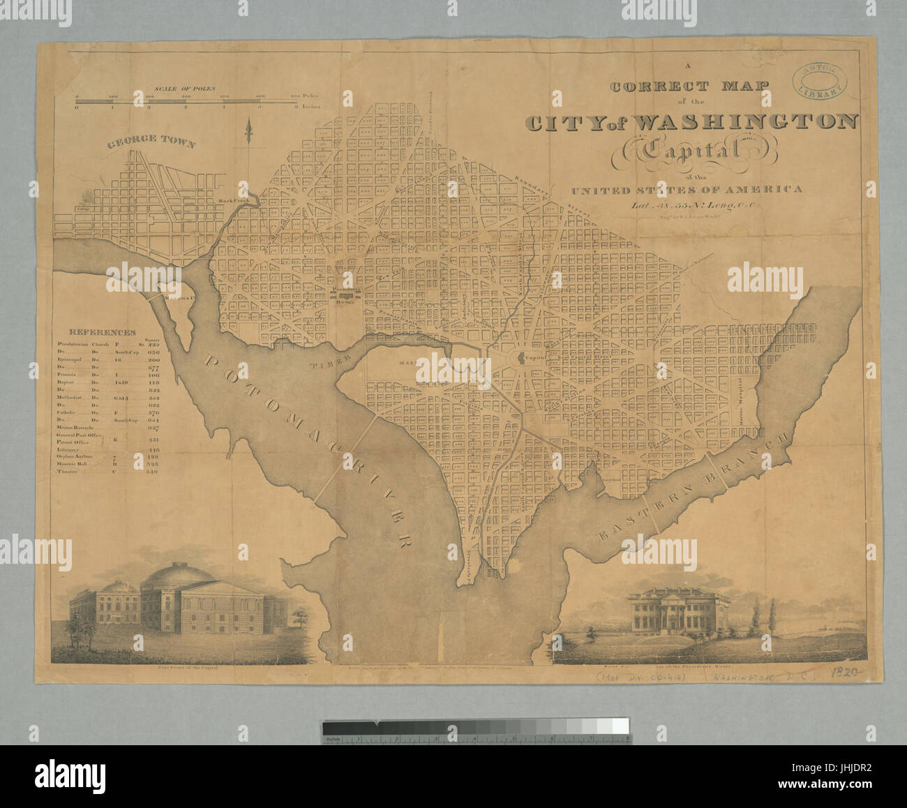 Washington d c city planning map hi-res stock photography and images ...