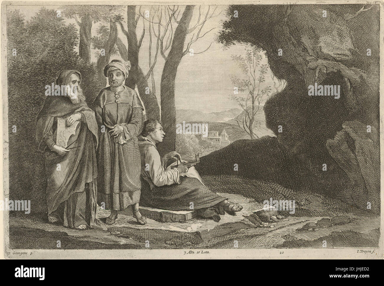 Jan van Troyen - Three Philosophers SVK-SNG.G 11965-21 Stock Photo - Alamy