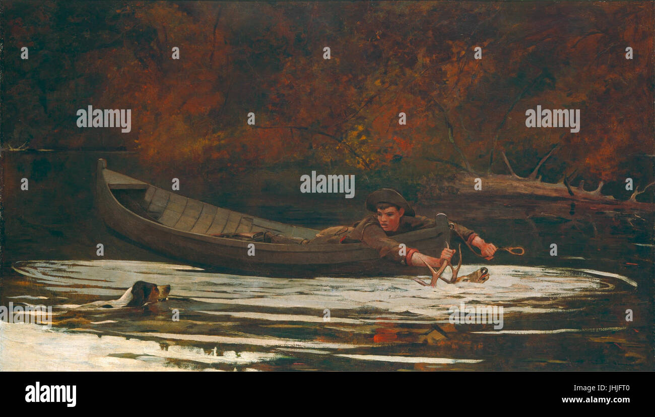 Winslow Homer - Hound and Hunter (1892 Stock Photo - Alamy
