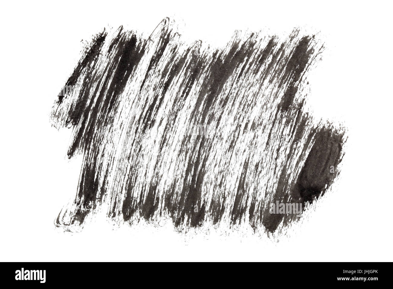 Black paint strokes isolated on the background Stock Photo - Alamy