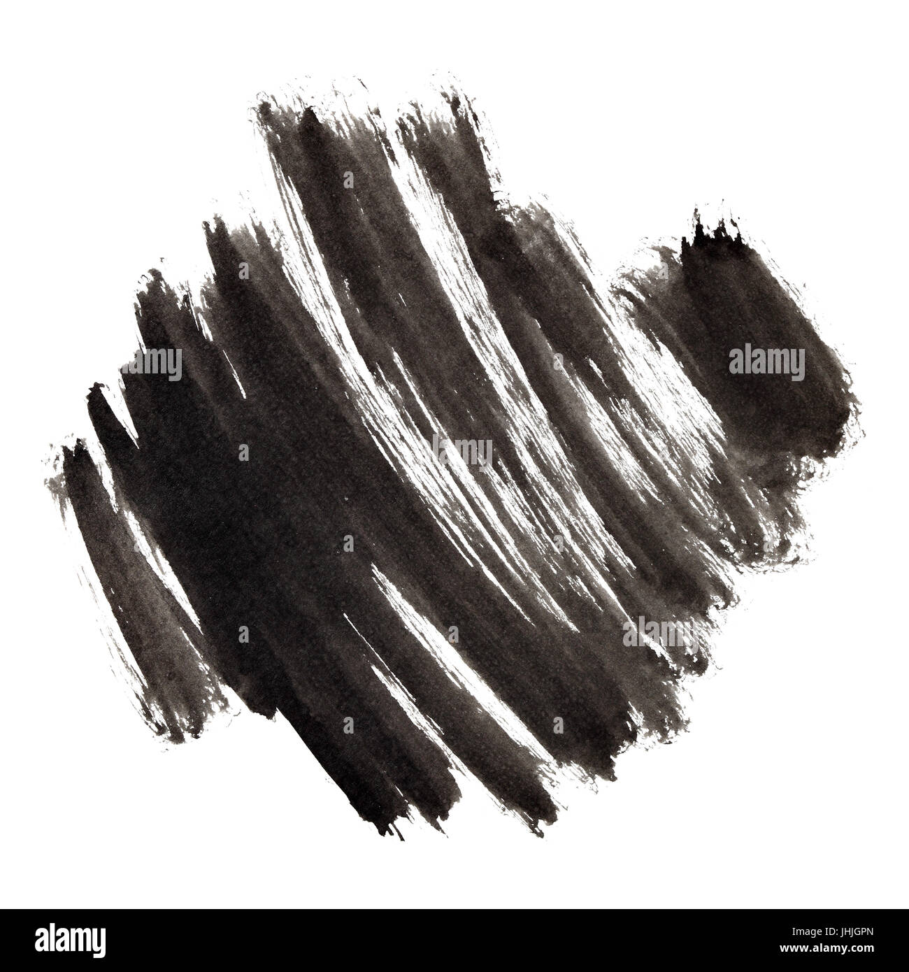 Black ink bursh strokes isolated on the background Stock Photo - Alamy