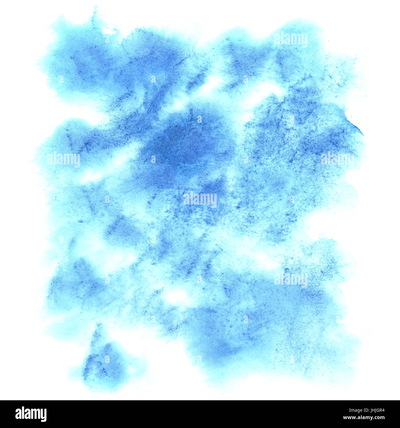 Light blue stains - abstract watercolor background Stock Photo - Alamy