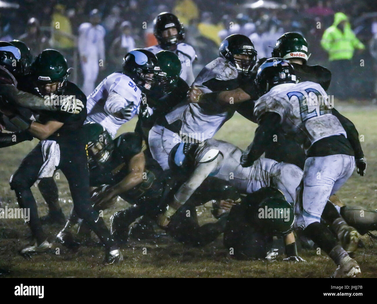 Football action with Pleasant Valley vs. Paradise High School at ...