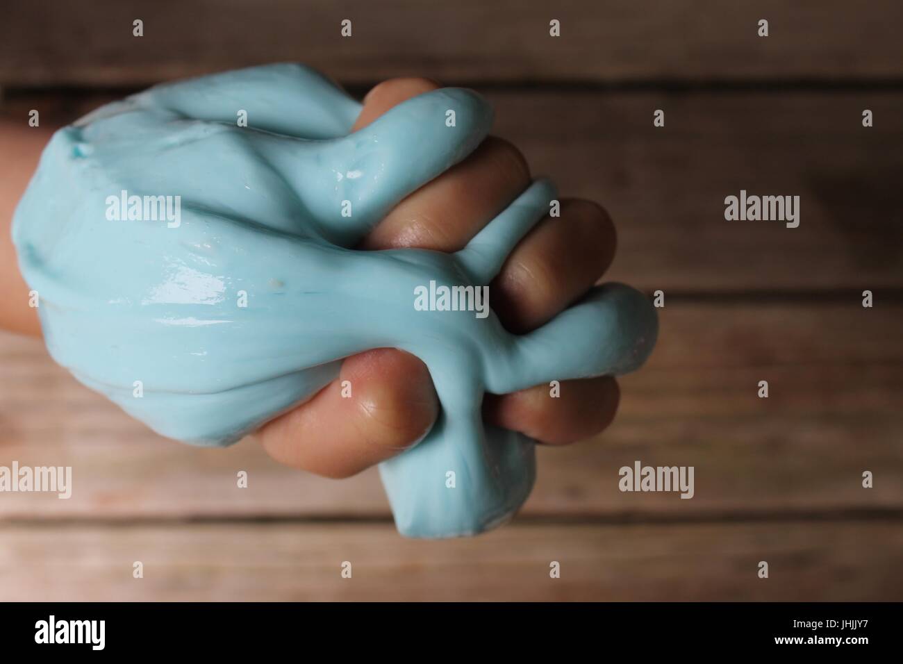 child playing with slime Stock Photo - Alamy