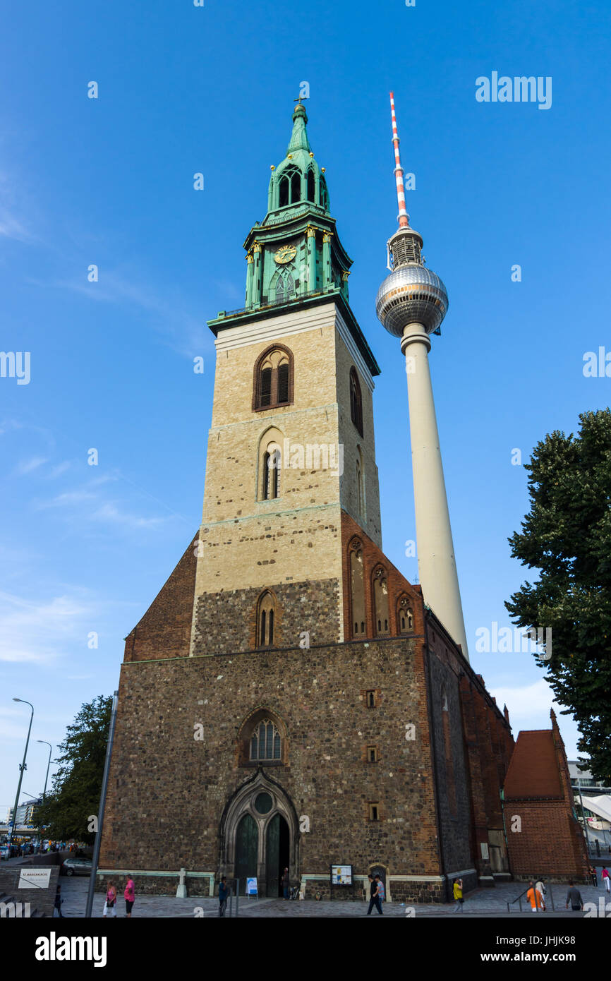 BERLIN - JULY 09, 2017: Symbols of Berlin - Berlin TV Tower ...