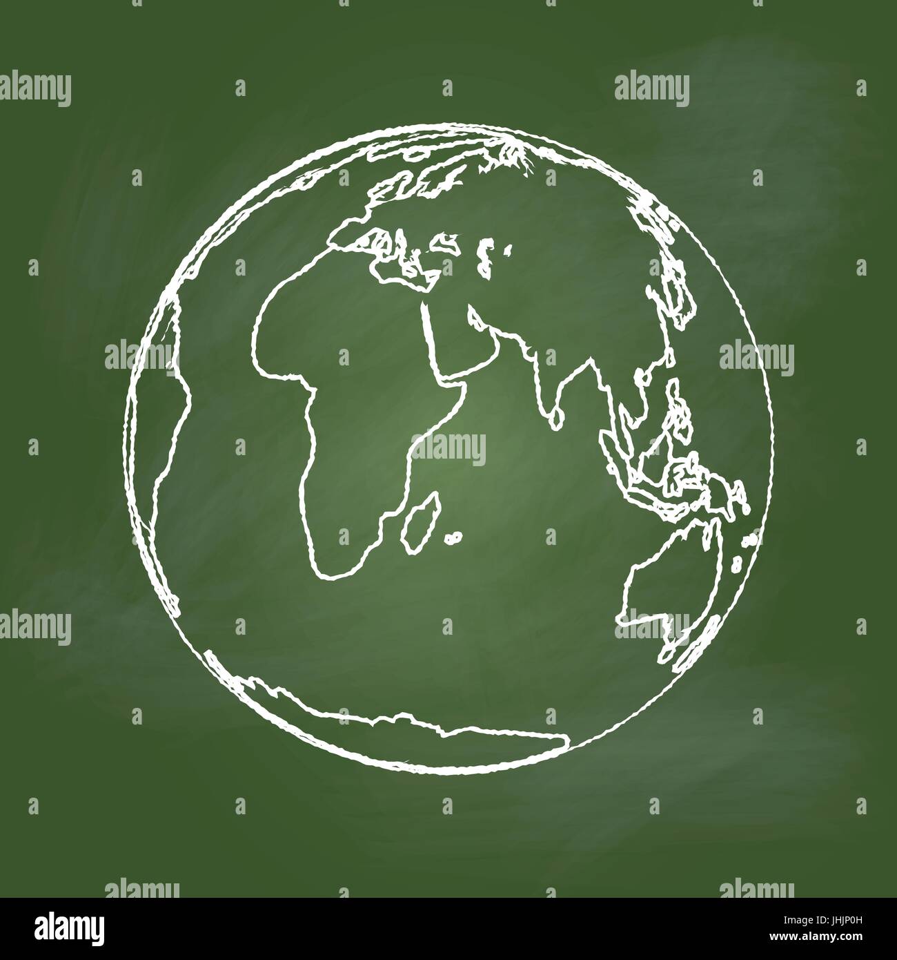 Chalk world map Stock Vector Images - Alamy