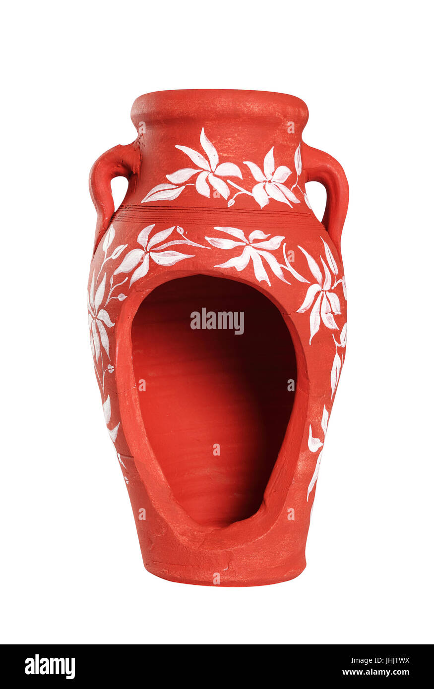 Clay amphora painted with ornament Stock Photo - Alamy