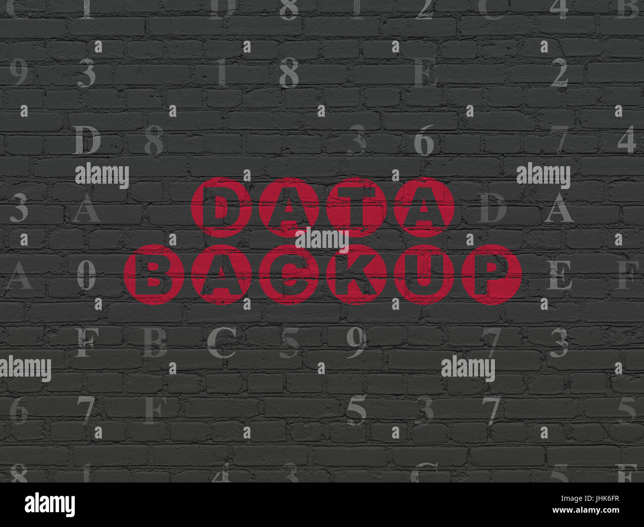 Data concept: Data Backup on wall background Stock Photo - Alamy