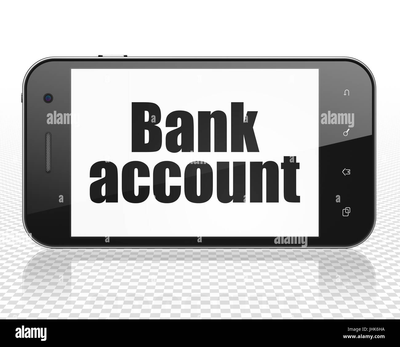 Banking concept: Smartphone with Bank Account on display Stock Photo ...