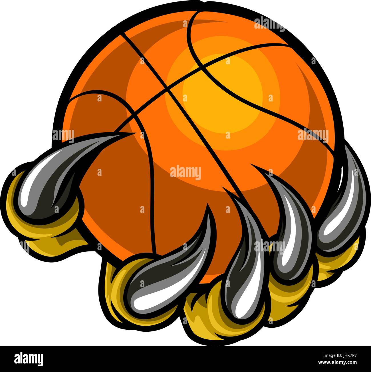 Monster or animal claw holding Basketball Ball Stock Vector Image & Art ...