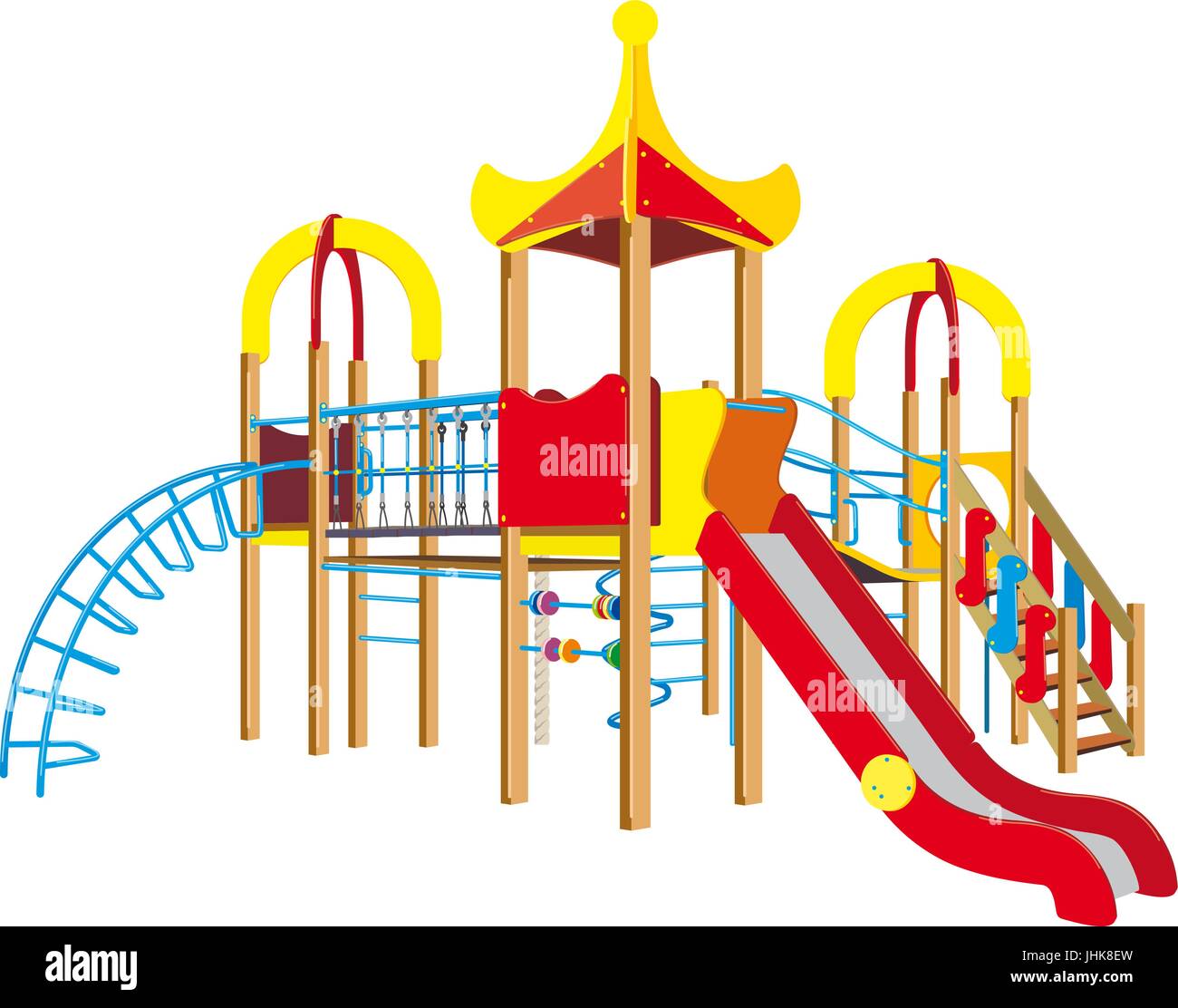 School playground Cut Out Stock Images & Pictures - Alamy