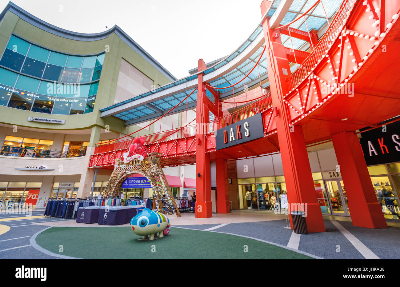 Untitled tourists and many brand stores at Lotte Premium Outlet Gimhae ...