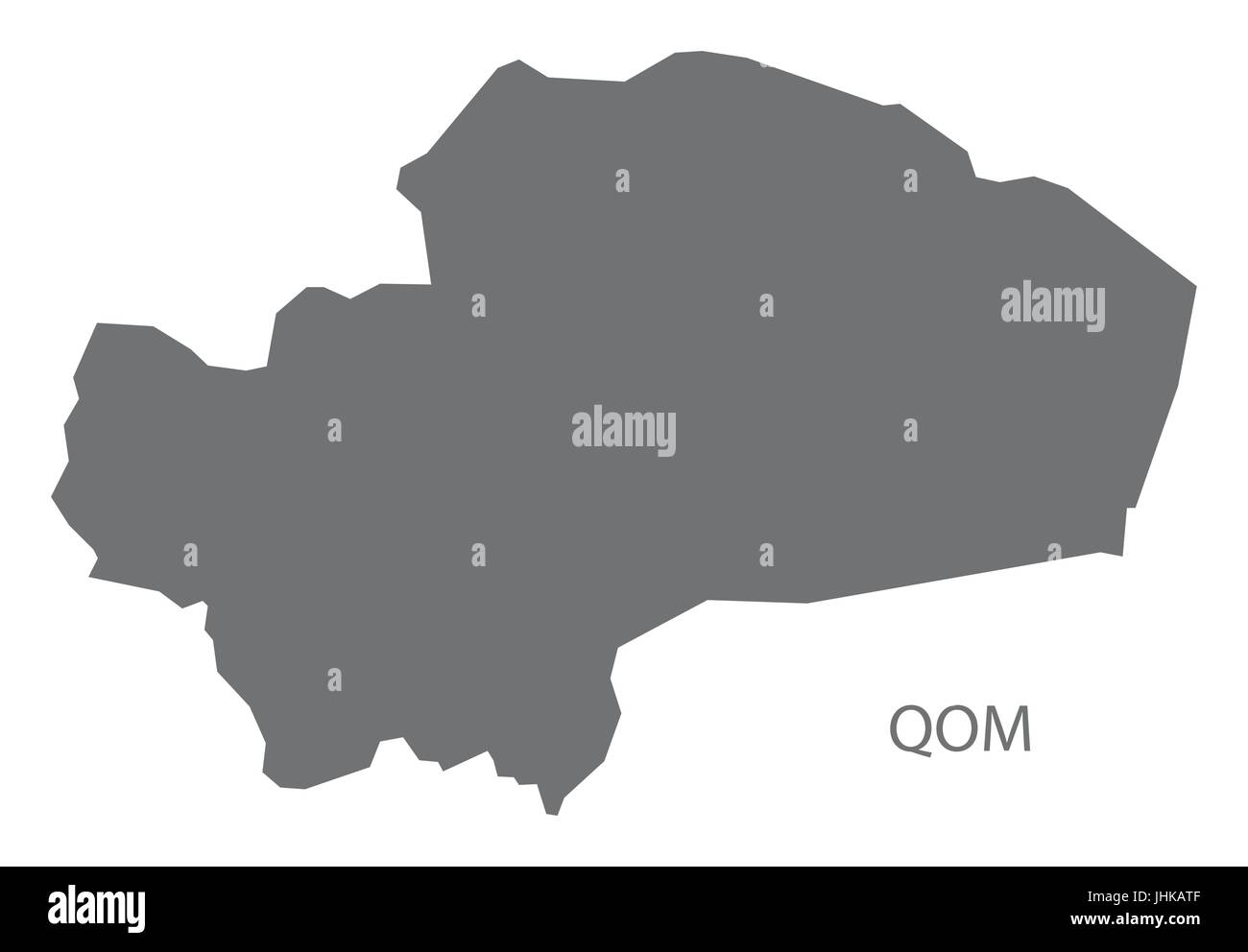 Qom silhouette map hi-res stock photography and images - Alamy