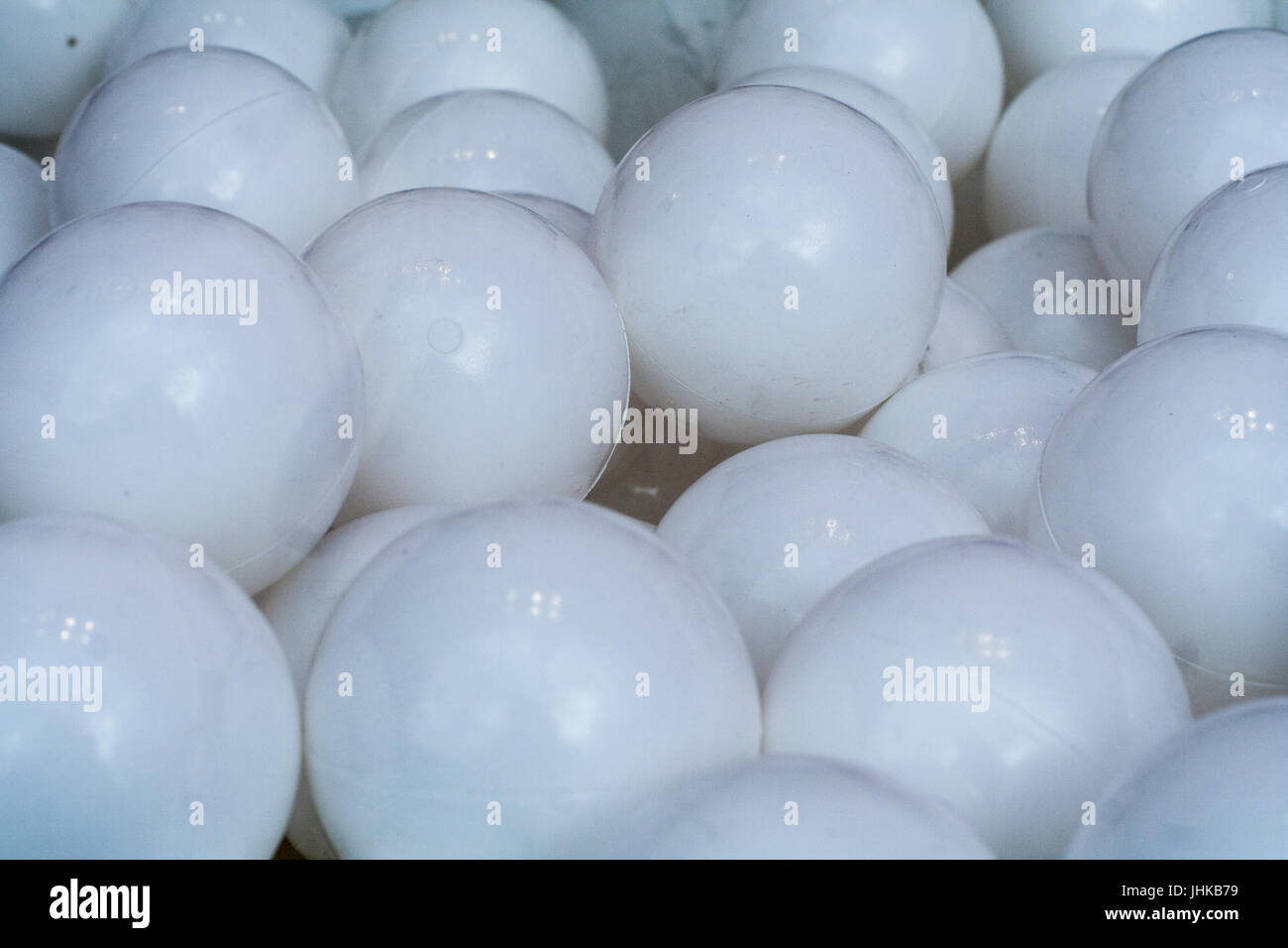 Plastic white balls. background, texture Stock Photo - Alamy