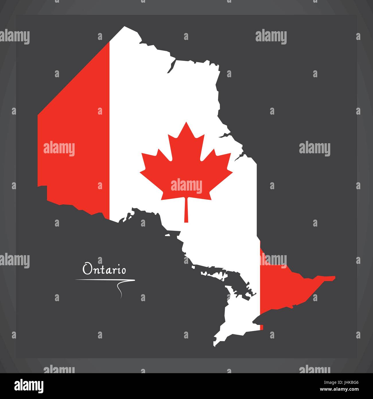 Ontario county map Stock Vector Images - Alamy